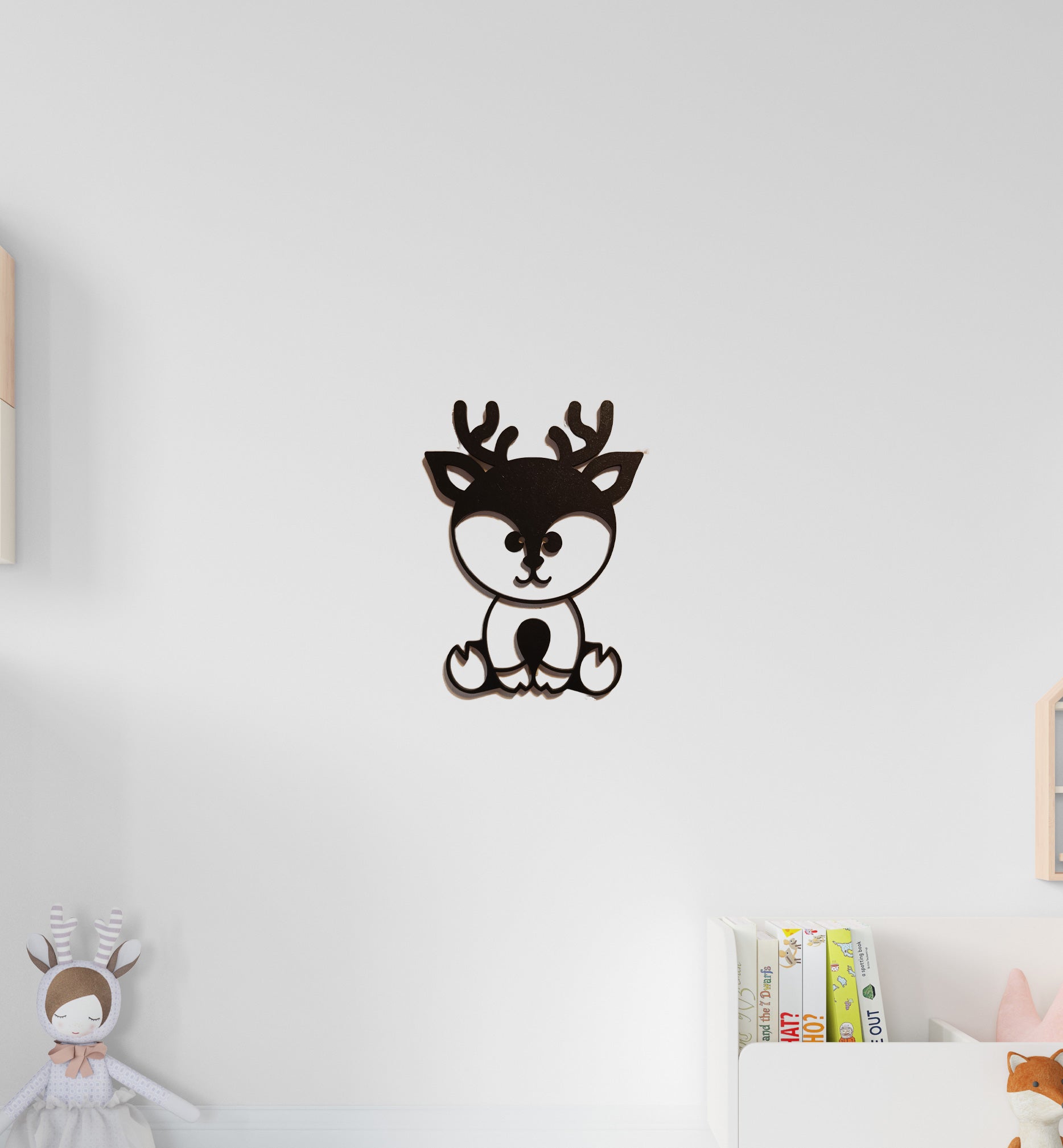Baby Hert - Houten wanddecoratie voor in de kinderkamer – Wij Graveren Hout